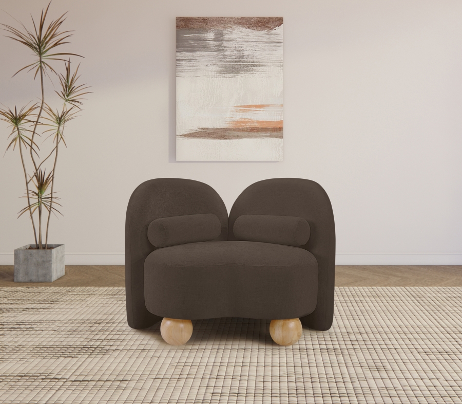 Daphne Chenille Fabric Upholstered Chair - Havilah Castle
